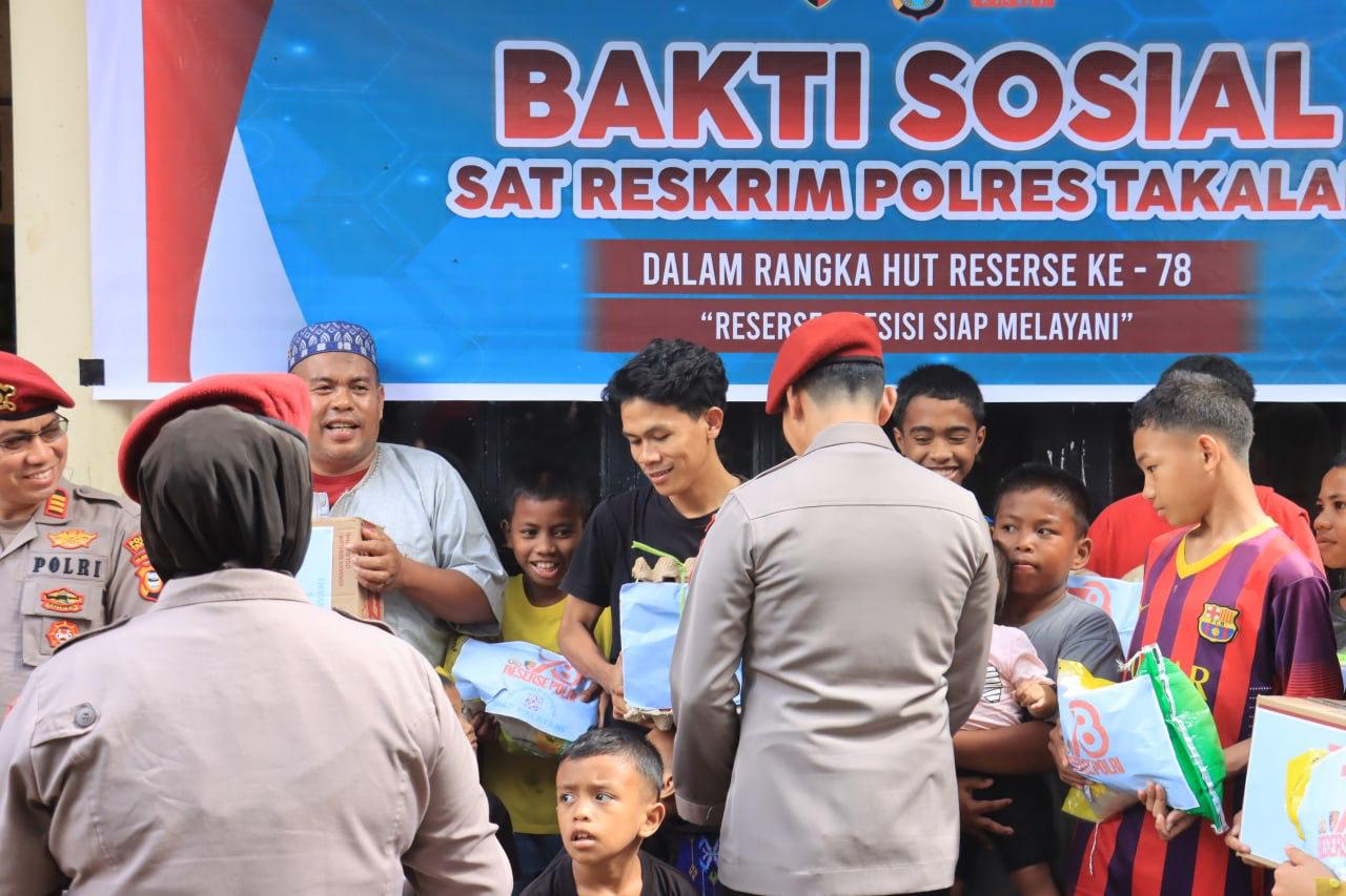 Wujud Rasa Syukur HUT ke-78 Reserse Polri, Sat Reskrim Polres Takalar ...
